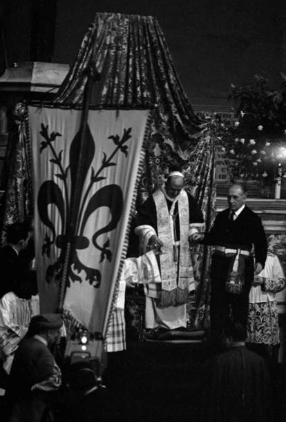 POPE PAUL VI Celebrating Christmas At Basilica Of Santa Croce 1967 OLD ...