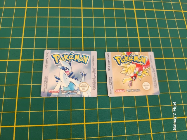 POKEMON GOLD VERSION Remplacement label (EUR) (Metalic Shiny) EUR 5,49 ...