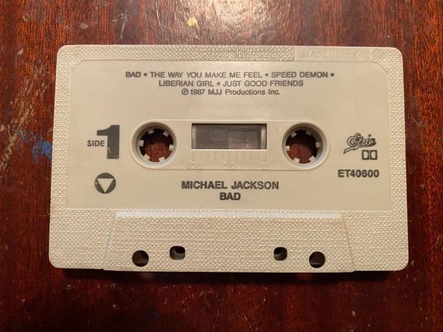 MICHAEL JACKSON BAD Cassette 1987 Epic (No Cover) £7.50 - PicClick UK