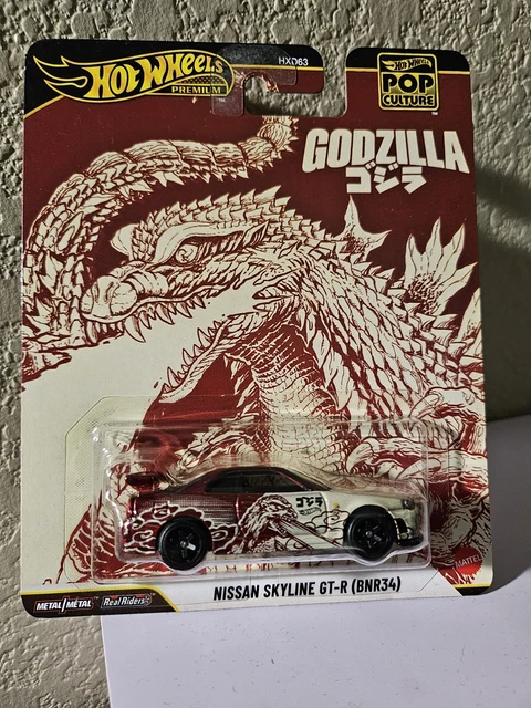 HOT WHEELS PREMIUM Pop Culture 2026 Nissan Skyline GTR R34 GODZILLA $55 ...