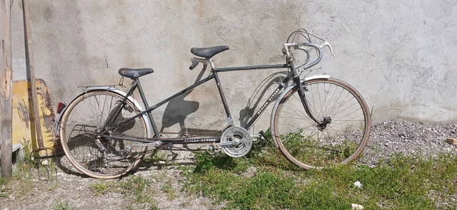 VÉLO TANDEM BICYCLETTE cycles GITANE vintage dans son jus à restaurer ...
