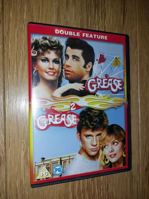 GREASE & GREASE 2 ( 2 Disc Dvd ) Double Feature Excellent Uk Freepost £ ...