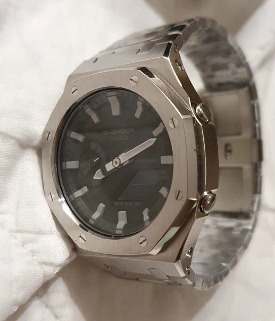 CASIO G-SHOCK GA-2100 Custom Casioak Mod - Metal Royal Oak Gen 4 ...
