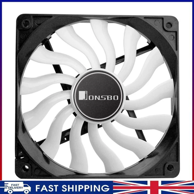 UK JONSBO 12020 Silent PC Case Chassis Fan CPU Cooler Cooling Fan 120mm ...