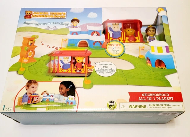 DANIEL TIGER'S NEIGHBORHOOD All in One Trolley Playset PBS Kids NRFB ...