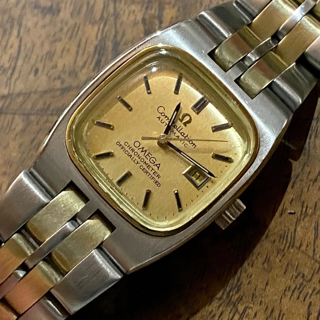 OROLOGIO WATCH OMEGA Constellation Automatic Lady rare Gold and Steel ...