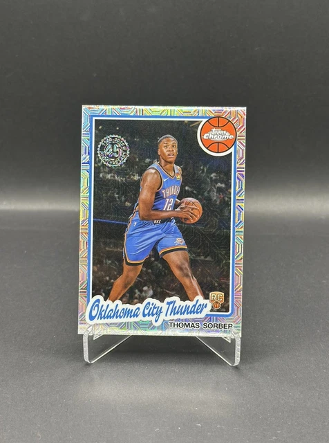 TOPPS 2025-26 NBA Baskeball 45th Anniversary Thomas Sorber Mojo Rookie ...