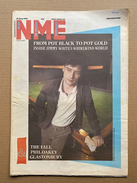 JIMMY WHITE NME Magazine June 29 1985 Jimmy White Cover + Feature ...