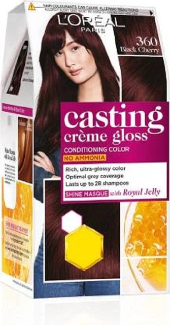 L'ORÉAL PARIS CASTING Creme Gloss Hair Color , Black Cherry 360 72ml ...