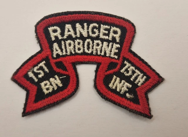 US ARMY VIETNAM Era Airborne Rangers 1st Battalion 75th Infantry Cloth ...