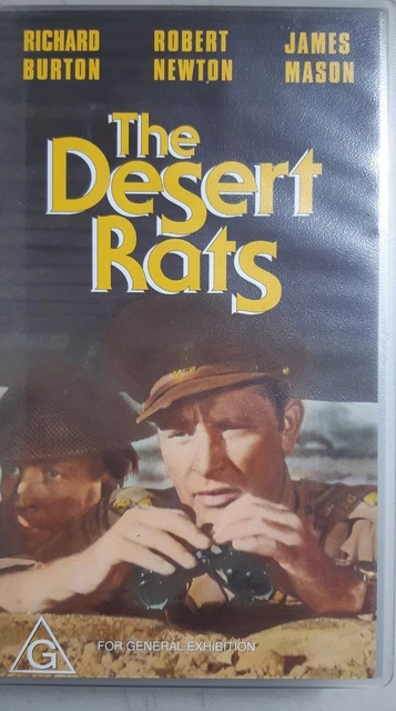 THE DESERT RATS VHS Tape Rating G War Action & Adventure PAL Richard ...