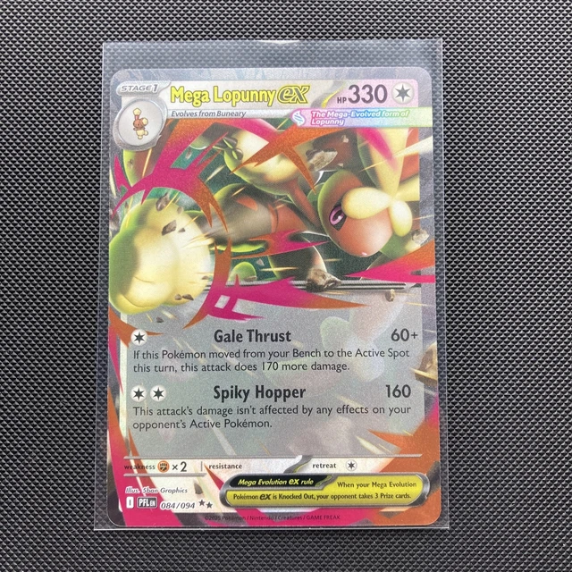 MEGA LOPUNNY EX 084/094 Phantasmal Flames Mega Evolutions Nm Pokemon ...