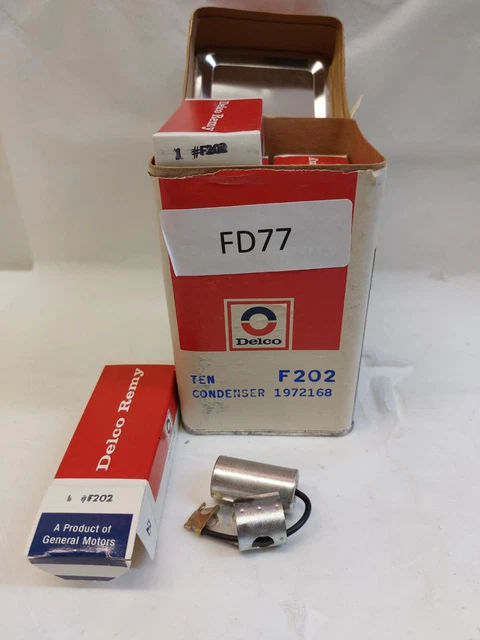 10 VINTAGE FORD V8 Ignition Condensers Fd77 1972168 F202 Dc-13 $35.00 ...