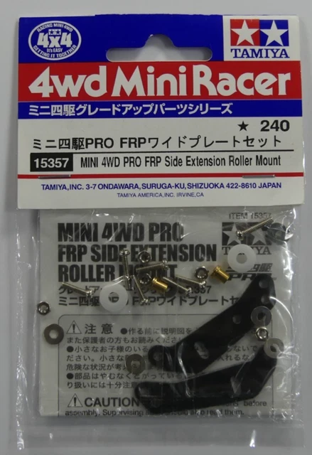 TAMIYA 4WD MINI Racer 15357 FRP Side Extension Roller Mount £19.95 ...