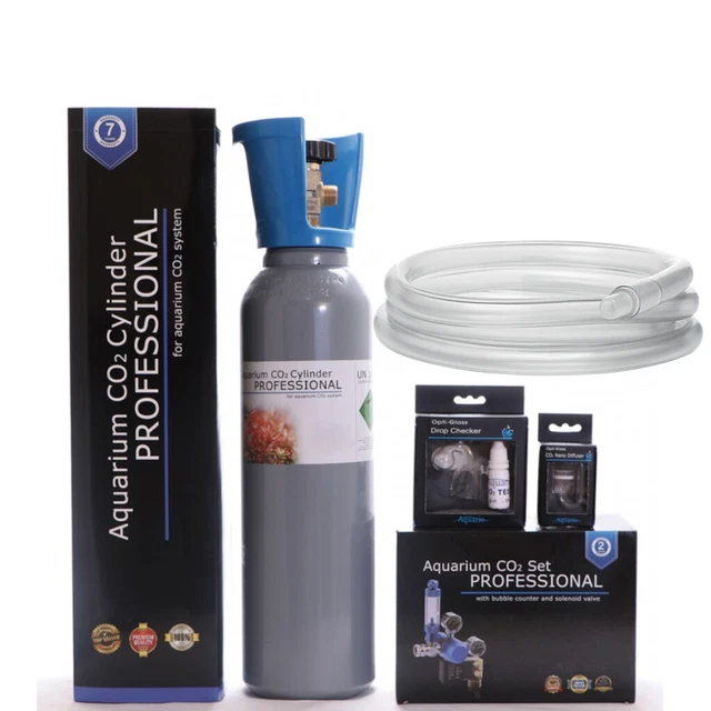 PROFESSIONAL AQUARIUM CO2 System With Solenoid Valve Fish Tank + 5L Co2 ...