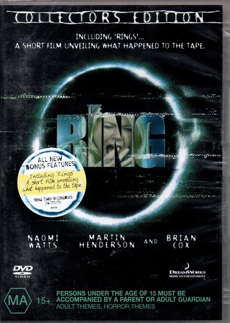 THE RING DVD Collector's Edition Rare Region Code 2/4 Horror Naomi ...