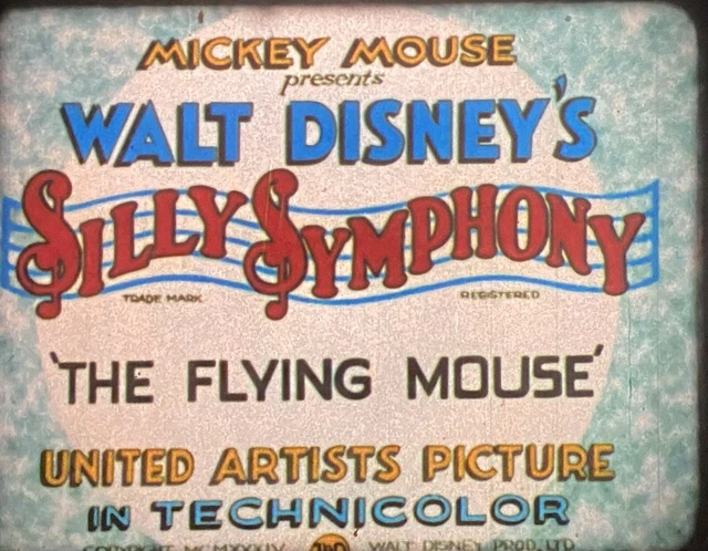 16MM DISNEY “THE Flying Mouse” (1934) Silly Symphony Technicolor ...