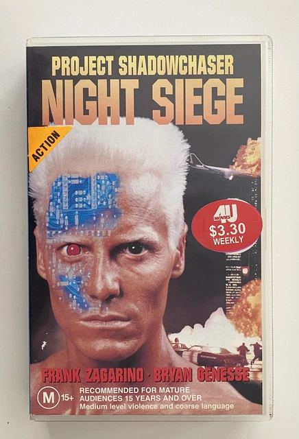 PROJECT SHADOWCHASER 2 Night Siege [VHS] Ex-Rental Video Tape Sci-Fi ...