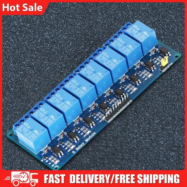 RELAY MODULE LED Indicator Relay Interface Board with Optocoupler (8 ...