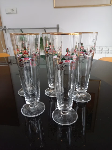 LOT DE 5 verres anciens à bière KREEK EUR 24,00 - PicClick FR