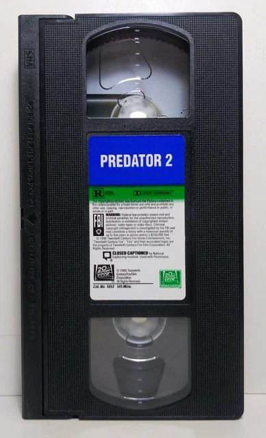 PREDATOR 2 VHS Danny Glover Gary Busey Original CBS Fox Video Release ...