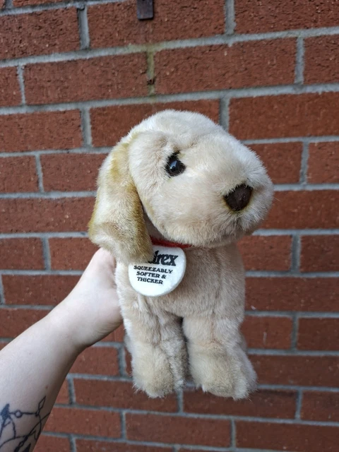 VINTAGE ANDREX TOILET Tissue Labrador Puppy Dog Fluffy Plush Teddy £6. ...
