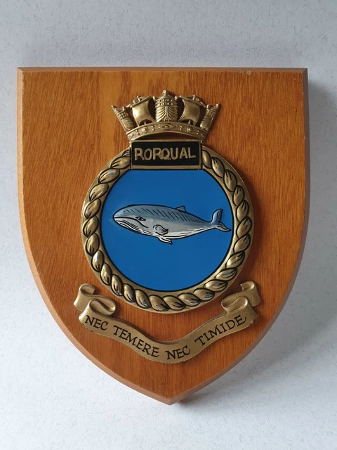 ROYAL NAVY SUBMARINES Crest - HMS Rorqual - Wall Plaque £28.00 ...