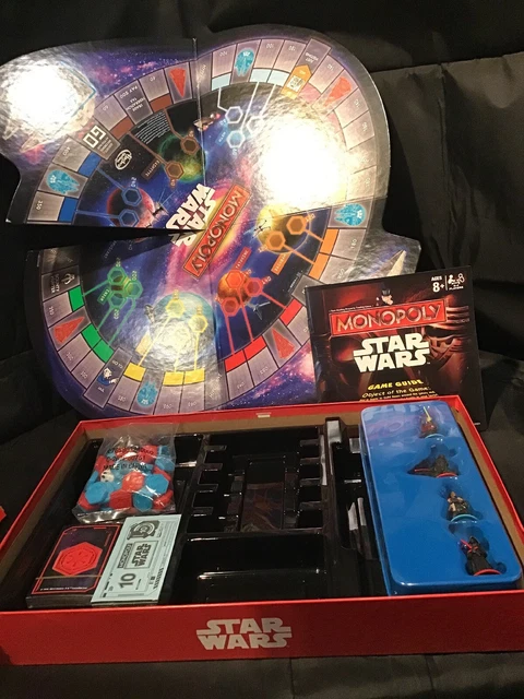 MONOPOLY STAR WARS Board Game Hasbro Complete Box Opened But Pieces New ...