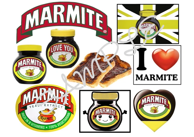 MARMITE THEMED EDIBLE Icing Sheet A4 Cake Toppers £5.50 - PicClick UK