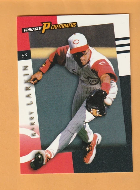 BARRY LARKIN CINCINNATI Reds 1998 Pinnacle Performers #51 HOF Michigan ...