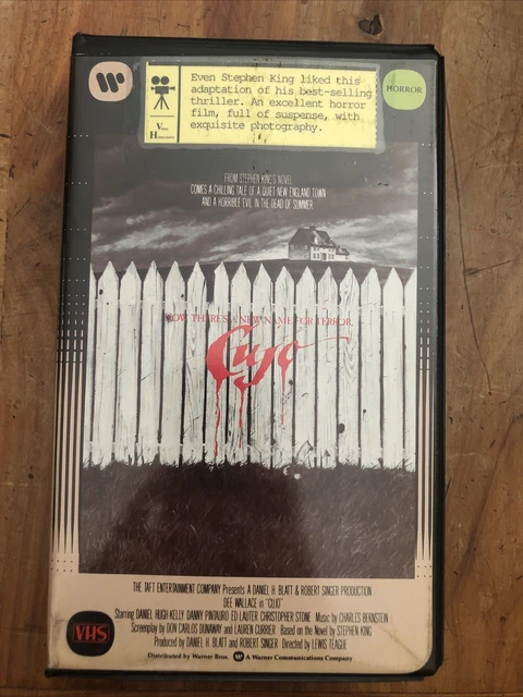 VINTAGE CUJO VHS-RARE Clamshell 1984 Edition Stephen King. Dee Wallace ...