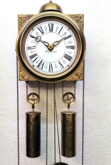 ALTE WANDUHR PENDELUHR Comtoise Typ *A.St. Severin* Messing Clock EUR ...
