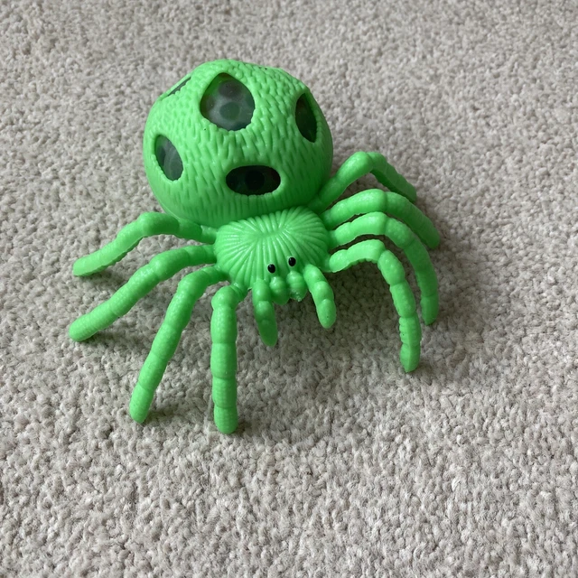 NEW SQUISHY SPIDER Squeeze Sensory Fidget Toy Halloween Theme Stress ...