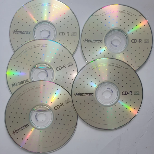 MEMOREX CD-R 52X 700MB 80min [ 5 Discs ] $8.99 - PicClick CA