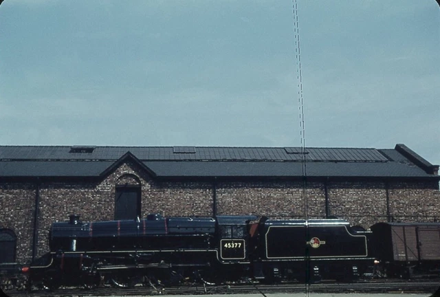 ORIGINAL SLIDE . BR ex-LMS Black Five Steam Loco 45377 . Ex-Works at ...