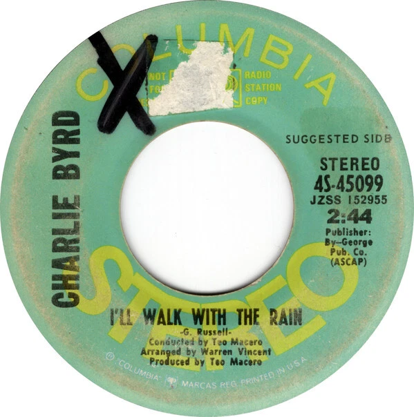 CHARLIE BYRD - I'll Walk With The Rain - Disc vinyle d'occasion 7 ...