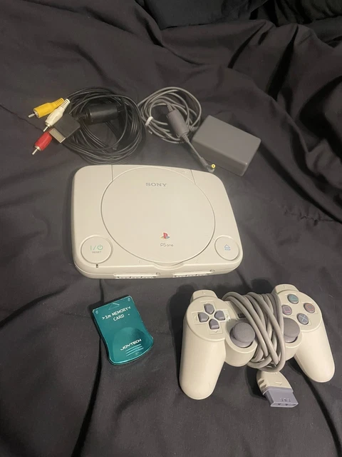 OFFICIAL SONY PLAYSTATION 1 PS1 Slim PSone Console BUNDLE - Good ...