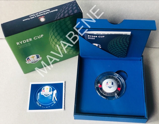 ITALY 2023 GOLF Ryder Cup Rome 10 Euro Coin Fdc Silver + Post Stamp £ ...