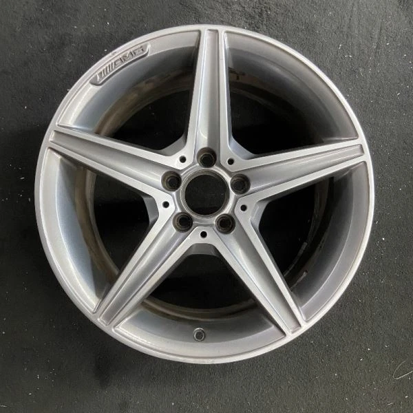 REAR AMG MERCEDES-BENZ Machined Gray C-class OEM Wheel 18” Original Rim ...