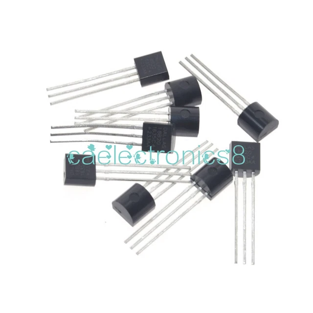 DS18B20 DALLAS 18B20 TO-92 1 Wire Digital Temperature Sensor IC CA NEW ...