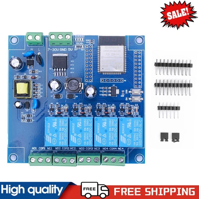 4 CHANNEL ESP32 ESP32-WROOM-32E Development Board Programmable Relay Module #g £15.83 - PicClick UK