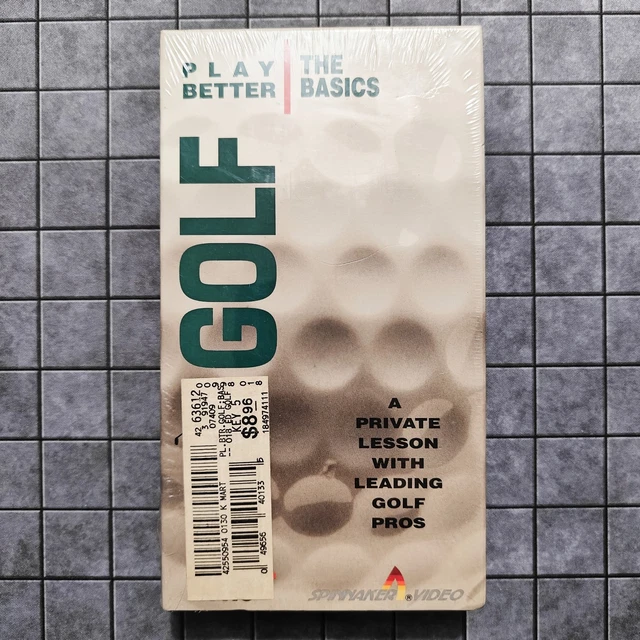 PLAY BETTER GOLF: The Basics - Spinmaker Video (VHS, 1985) - RARE - NEW ...