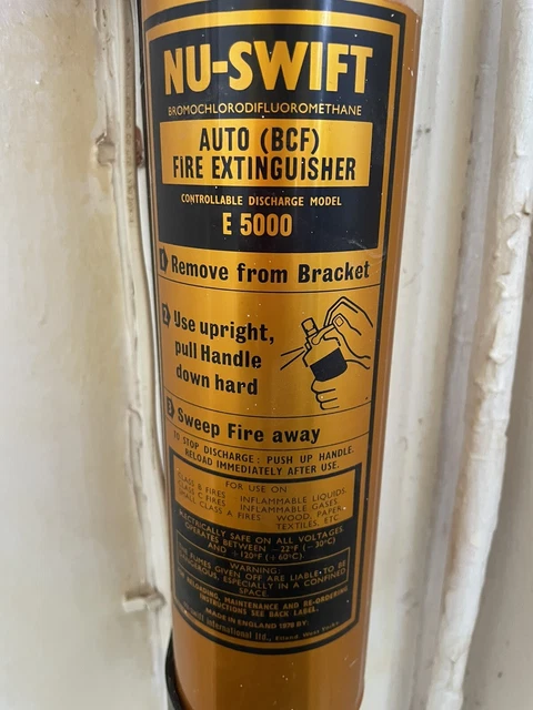 VINTAGE NU-SWIFT FIRE Extinguisher £10.50 - PicClick UK