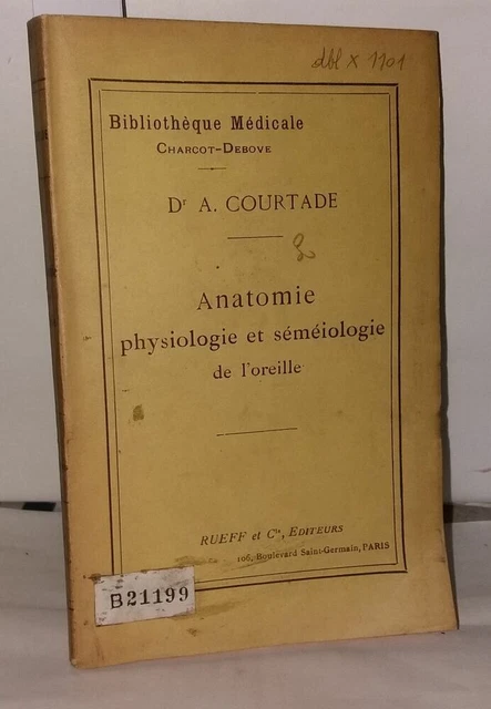 ANATOMIE PHYSIOLOGIE ET séméiologie de l'oreille | Courtade Dr. A ...