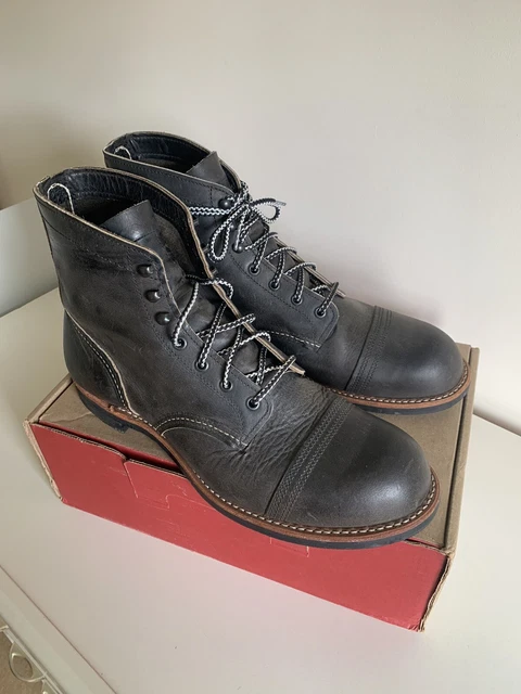 RED WING 8084 Iron Ranger Boots In Charcoal. UK 11 £210.00 - PicClick UK