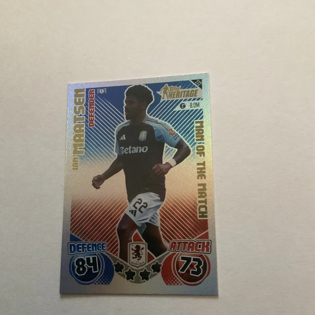 TOPPS MATCH ATTACK extra 2025 Ian Maatsen man of the match No 272 Mint ...
