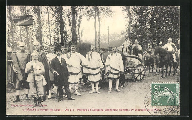 CPA WASSY, PASSAGE de Caracalla, Empereur Romain, travers les Ages - 24 ...