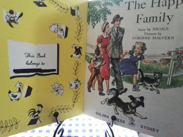 THE HAPPY FAMILY Little Golden Book 1973 Sydney #347 VGC $13.50 ...