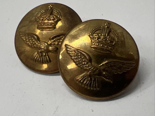 VINTAGE WW2 RAAF Royal Australian Air Force Raf Pilot Button Lot Of Two ...
