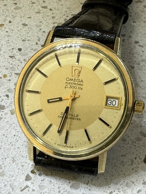 OMEGA F300 DE Ville - Very Nice Condition Tuning Fork Watch $850.00 ...